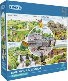 GIBSONS Puzzle Dartmoor  Exmoor / 1000 dílků / 68 × 49 cm