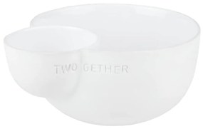 räder Porcelánová miska Two Gether, bílá barva, porcelán