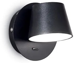 Nástěnné bodové LED svítidlo Ideal Lux Gim AP1 nero 167121 černé