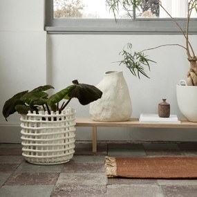 FERM LIVING Košík Ceramic Large, Off White