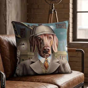 GOBELÍNOVÝ DEKORAČNÍ POVLAK NA POLŠTÁŘ ANIMAL2 45X45 CM VZOROVANÝ