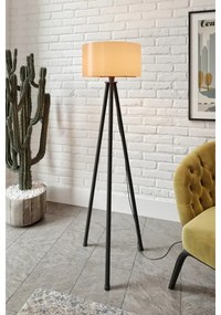 Stojací lampa AYD 1xE27/40W/230V černá/hnědá