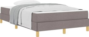 Postel s boxspringem Taupe 120 x 190 cm textil 3398553