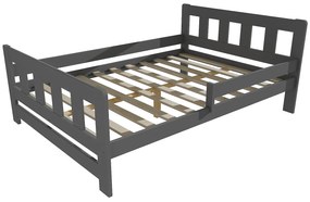 Vomaks Dětská postel se zábranou VMK010FA KIDS Rozměr: 120 x 200 cm, Barva: barva šedá