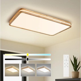 BRILAGI - LED Stmív. svítidlo MOLINA SQUARE LED/128W/230V dub 90x60 cm + DO