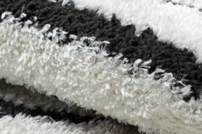 Dywany Łuszczów, Kusový koberec Mode 8587 geometric cream/black, 80x150, béžová, chodba / předsíň