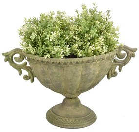 Kovová široká váza na květiny Esschert Design
