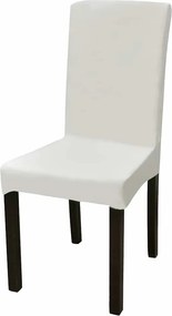 Elastické potahy na židle 6 ks krémové 130380