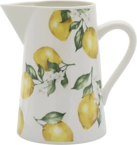 Porcelánový džbán s citróny Maison Limone Blossom - 11*17 cm / 1100 ml