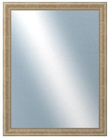 DANTIK - Zarámované zrcadlo - rozměr s rámem cca 70x90 cm z lišty KŘÍDLO malé stříbrné patina (2775)