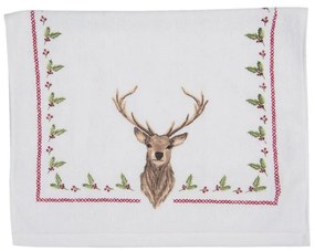 Froté kuchyňský ručník s jelenem Cosy Lodge – 40x66 cm