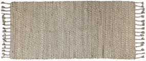 Přírodní jutový koberec s třásněmi Hully - 70*150 cm
