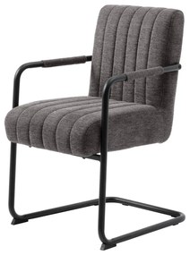 Tmavě šedá jídelní židle Trout – Unique Furniture