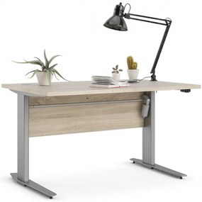 Tvilum Výškově nastavitelný psací stůl Office 80400/382 dub sonoma/silver grey