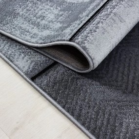 Ayyildiz, Kusový koberec Plus 8007 black, 80x300, šedá, chodba / předsíň