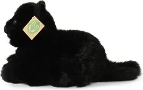 RAPPA Plyšová kočka černá 22 cm / ECO-FRIENDLY / od 0 měsíců
