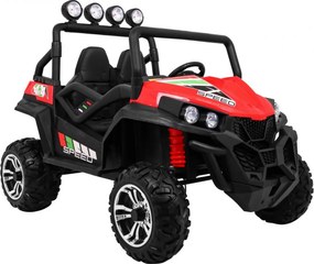 Ramiz Terénní bugina Grand Buggy Lift pro děti červená + pohon 4x4 + dálkové ovládání + MP3 + LED