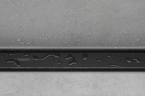 Hansgrohe RainDrain Match, vrchní sada sprchového žlabu 900 s výškově nastavitelným rámem, černá matná, HAN-56040670
