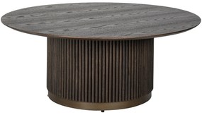 OnaDnes -20% Hnědý dubový konferenční stolek Richmond Luxor 100 cm