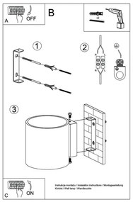Sollux SL.0050 - Nástěnné svítidlo ORBIS 1 1xG9/40W/230V bílá