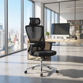 Kancelářská ergonomická židle Neoseat FLEX PRO — černá, nosnost 150 kg