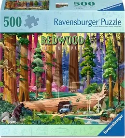 RAVENSBURGER Puzzle National Park: Redwood / 500 dílků / 49 × 36 cm