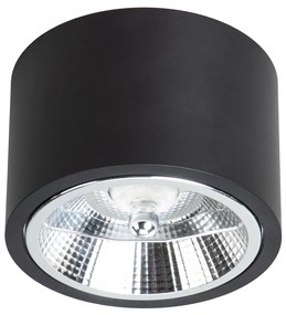 Stropní svítidlo Redondo, 1x černé kovové stínítko