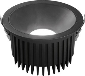 FAN INC-QUANTUM-R40-NER Zápustné venkovní svítidlo LED Quantum, hliník, černé, 40 W, 4300 lm, CCT, 18,5 x 18,5 x 10,9 cm, IP44 - FANEUROPE