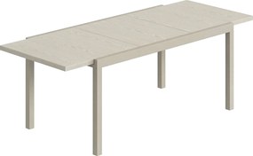 Outsunny rozkládací zahradní stůl, 154–214 × 85 × 75 cm, hliníkový jídelní stůl pro 8–10 osob, obdélníkový stůl na balkon/terasu s dekorem dřeva, odo…