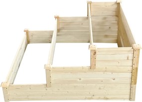 Modulární vyvýšený záhon, hnědý, dřevo, SANYM