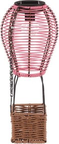 Solární lucerna balón s LED osvětlením PLA113 PINK-S