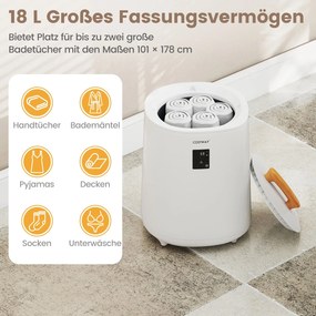 Costway Ohřívač ručníků 18 L stropní ohřívač s LED displejem
