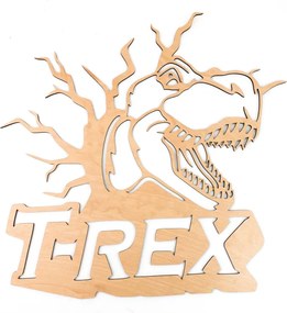 Dřevěná dekorace Dinosaurus T-REX