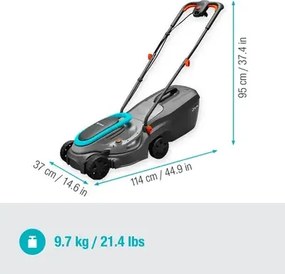 Gardena PowerMax 32/1200 G2 / Elektrická sekačka / 1200W / 32 cm / koš