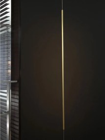 Hliníková LED stojací lampa v mosazné barvě (výška 300 cm) Elettra – Nova Luce