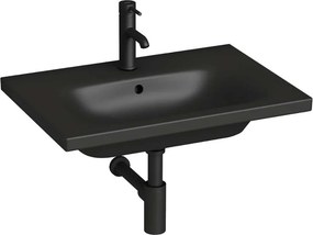 Jika Mio-N - Umyvadlo 80x45 cm, s přepadem, s otvorem pro baterii, matná černá H8127167161041