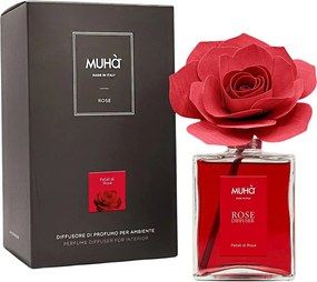 Muhà Rose difuzér s dřevěnou růží Petali di Rosa Objem: 200 ml