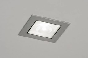 Zápustné koupelnové bodové šedé designové LED svítidlo Ariva Grey