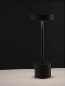 NV 9002864 Venkovní stolní lampa FUMO černý hliník a akryl LED 2W 3000K 3000K 220-240V 163st. IP54 vypínač na těle / USB kabel - NOVA LUCE