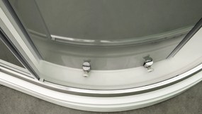 ARTTEC BRILIANT 90 x 90 cm - Parní masážní sprchový box model 9 šedé sklo