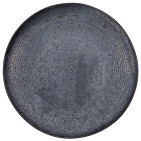 House Doctor Velký talíř PION 36 cm černá/hnědá