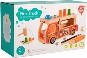 Lucy  Leo Hasiči konstrukční set se zatloukačkou / od 3 let