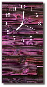 Skleněné hodiny vertikální Kuchyně s fialovým obložením
