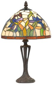 Stolní lampa Elanda v Tiffany stylu, 40 cm