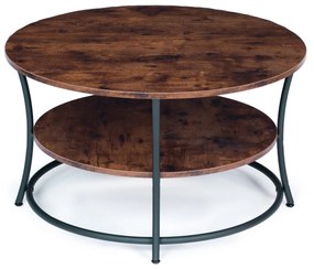 Stůl, kulatý konferenční stolek, lavice, dvě průmyslové desky