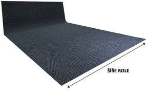 Vebe, Čistící zóna Boomerang 80 hnědá, na míru, šíře 1m,2m, hnědá, guma (gel - protiskluzový), chodba / předsíň