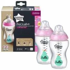 Tommee Tippee Kojenecká láhev C2N 2ks 340 ml 3m+ Hnědá a modrá