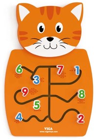 Vomaks unit, s.r.o. Interaktivní dřevěná nástěnná hra "Číselná kočka"