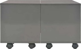 vidaXL Konferenční stolek vysoký lesk 60x60x35 cm dřevotříska [283723] Barva: Černá