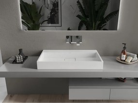 Mexen Ava umývadlo na desku z konglomerátu B/O 80 x 46 cm, bílá - 23018000